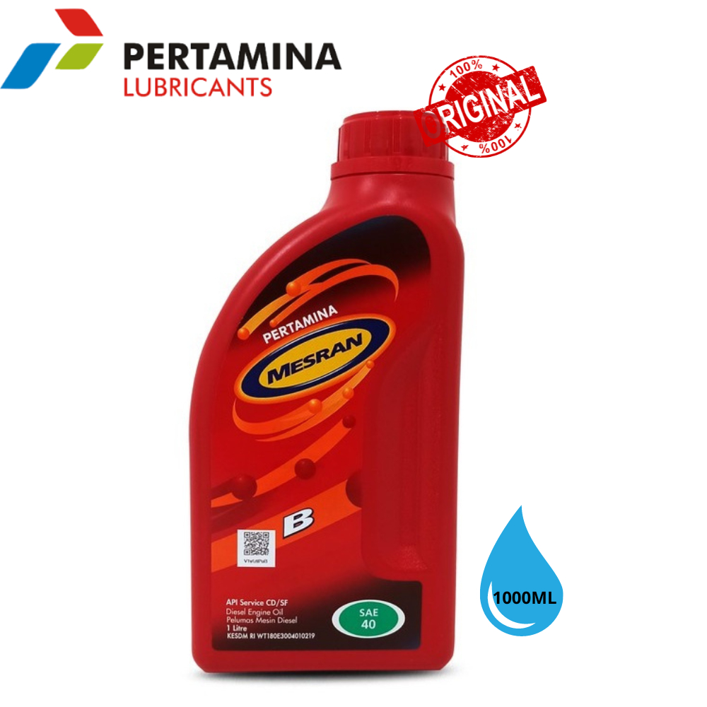Jual Oli Mesran B40 1L / Oli Diesel Mesran Pertamina Original | Shopee ...