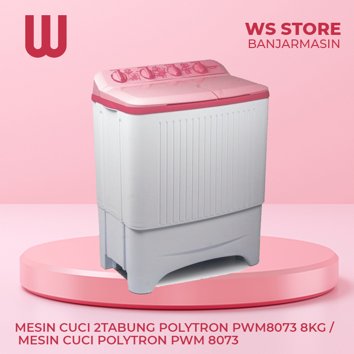 Jual Mesin Cuci 2tabung Polytron PWM8073 8Kg / Mesin Cuci Polytron PWM ...