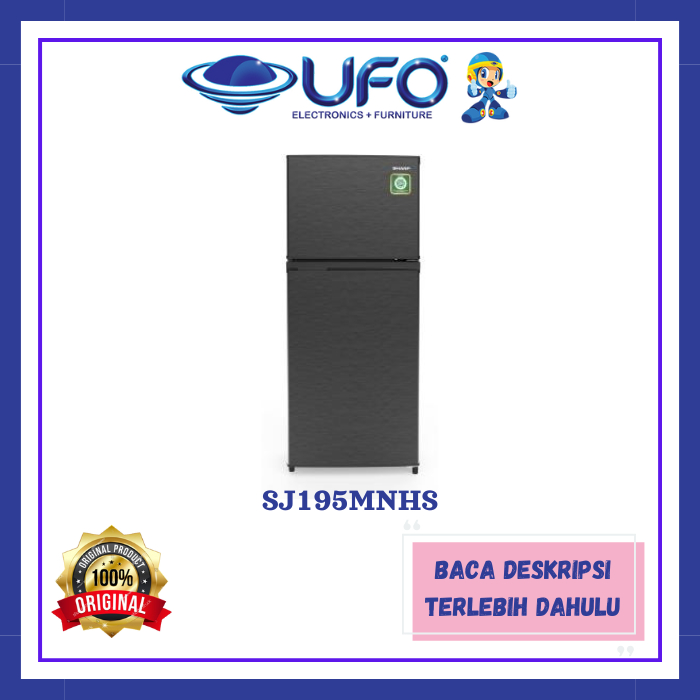 Jual SHARP SJ195MNHS KULKAS 2 PINTU 172 LITER | Shopee Indonesia