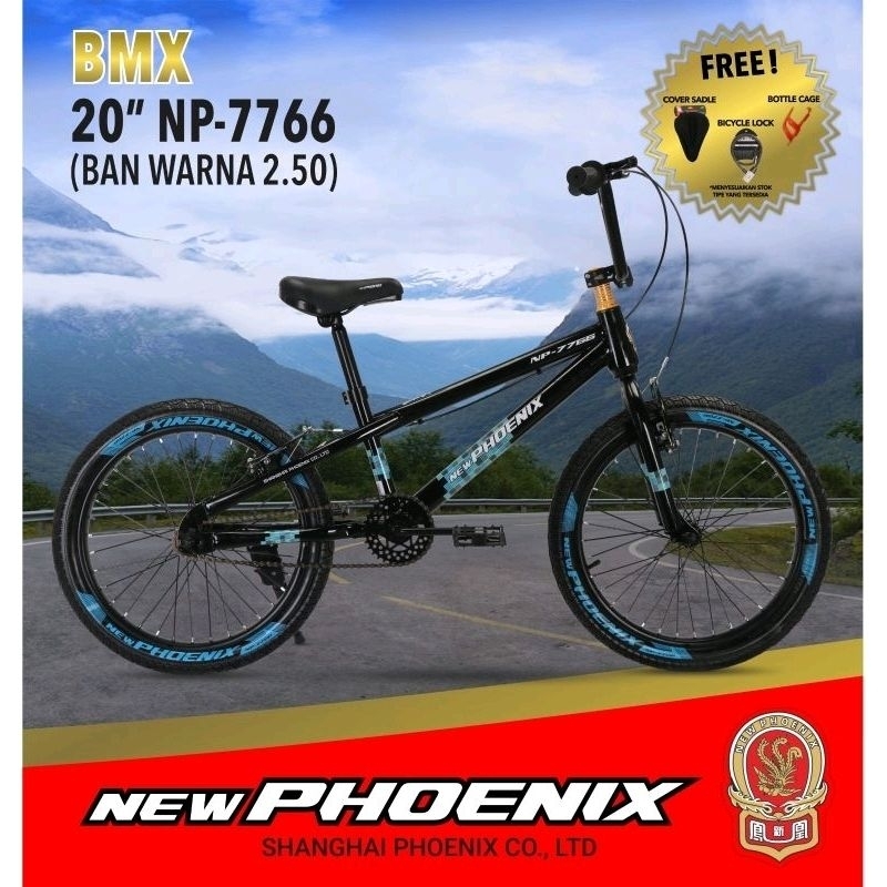 Jual ( BANYAK BONUS ) Sepeda Anak Laki BMX PHOENIX NP- 7766 ( ban 2.50 ...