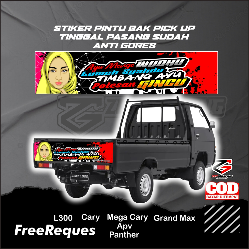 Jual STIKER BAK BELAKANG MOBIL GRANMAX PICK UP DECAL STIKER BAK CARRY ... Jual STIKER BAK BELAKANG MOBIL GRANMAX PICK UP DECAL STIKER BAK CARRY ...