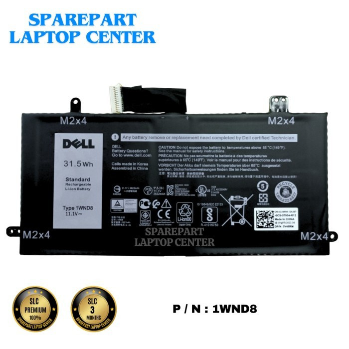 Jual Baterai Battery Laptop Dell 12 5285 5290 2-in-1 E5285 E5290 T17G ...