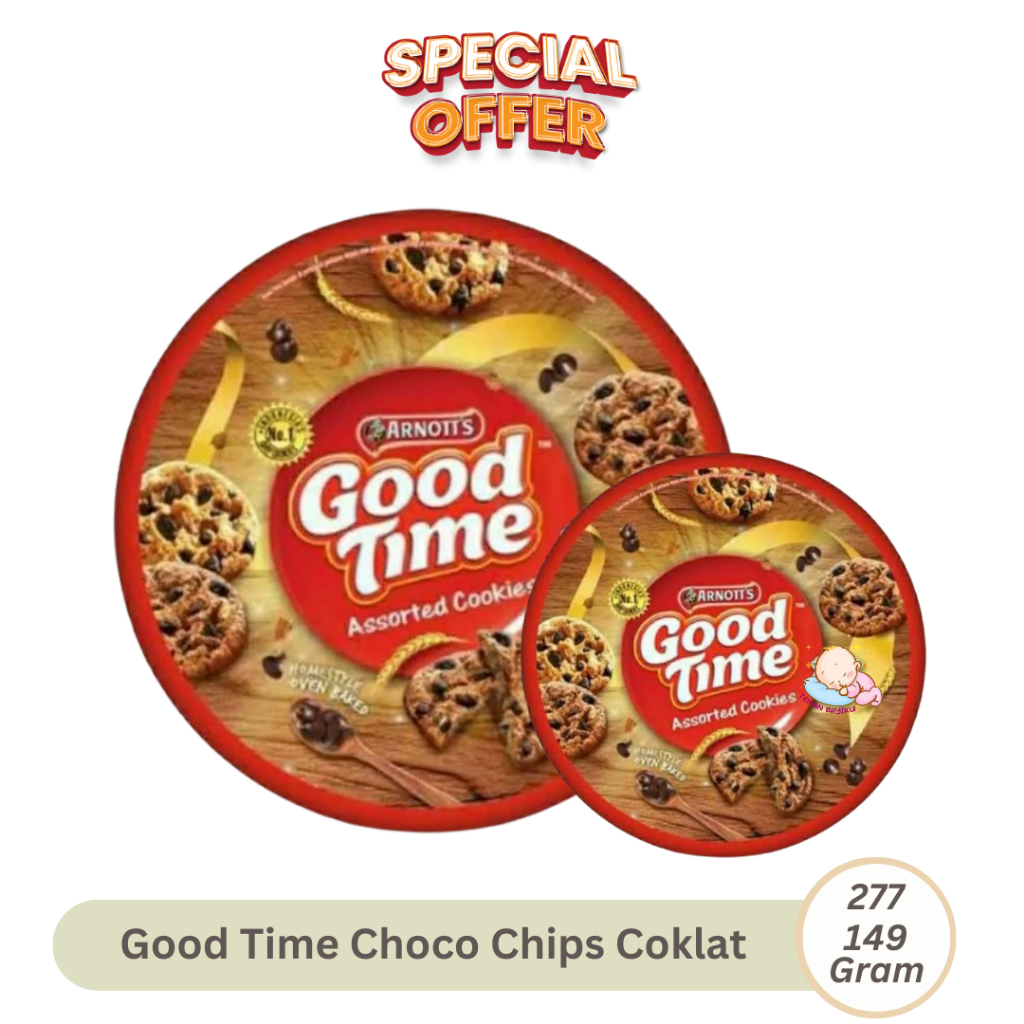 Jual Good Time Cookies Kaleng 144 gr 256gr goodtime | Shopee Indonesia