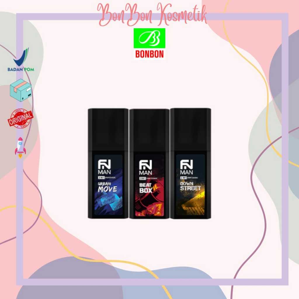 Jual FN MAN 2 In 1 Body Spray 115ml ALL VARIAN | Shopee Indonesia