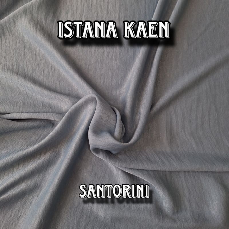Jual Bahan Kain Polosan Santorini | Santorini -ISTANAKAEN | Shopee ...