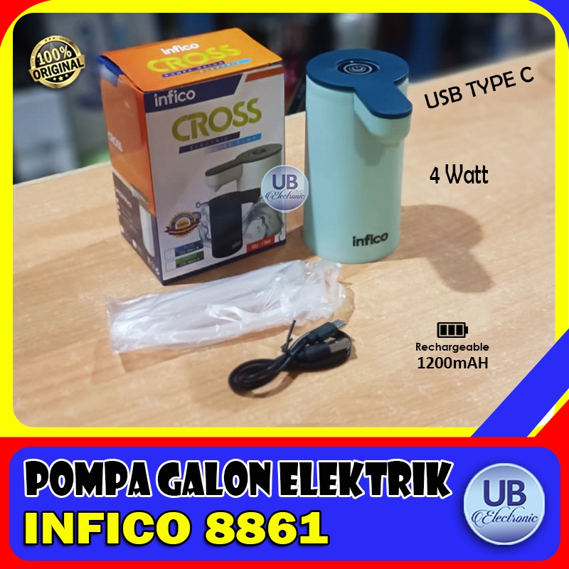 Jual POMPA GALON ELEKTRIK INFICO CROS 8861/WATER PUMP INFICO CROS ...