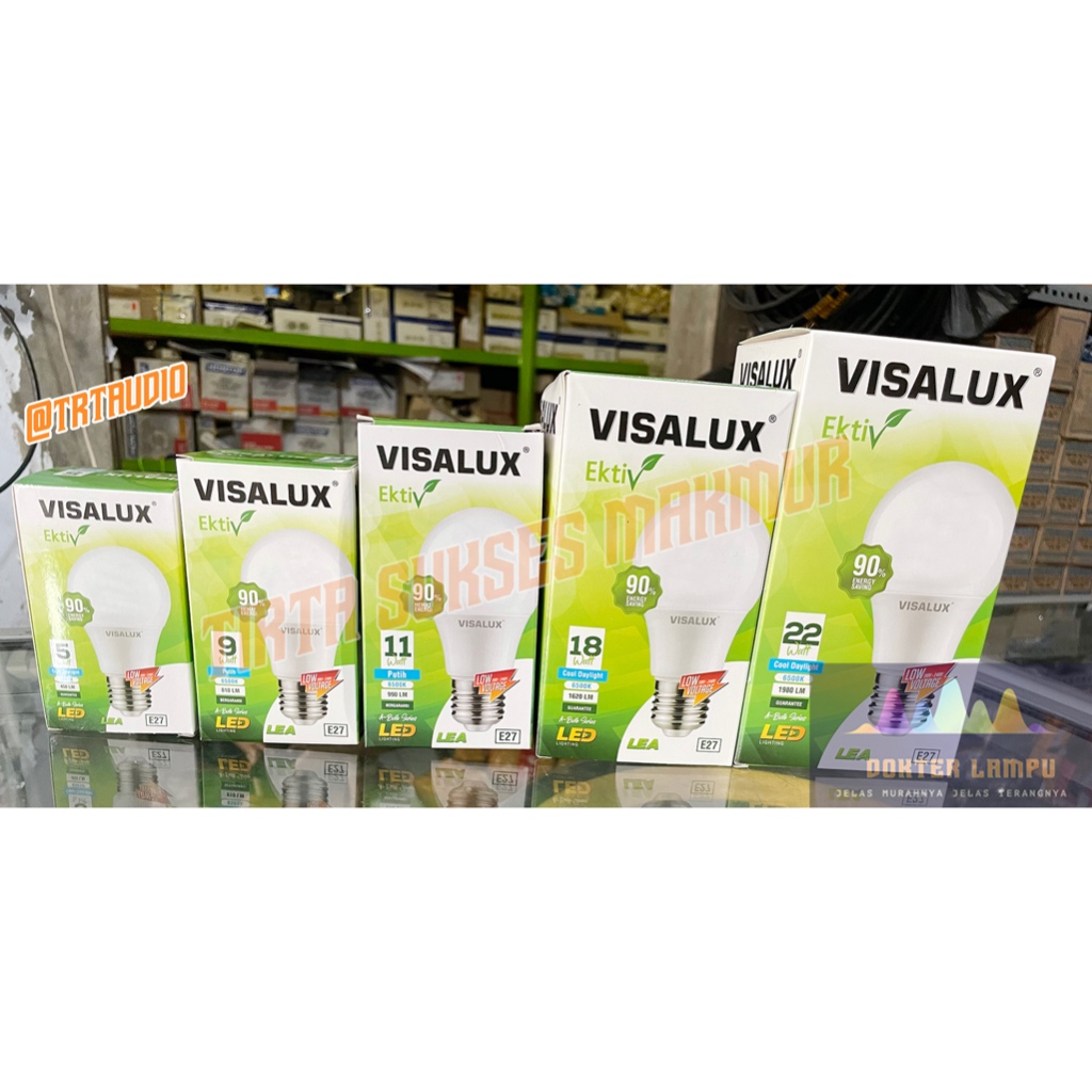 Jual LAMPU LED A-Bulb VISALUX EKTIV / 5W / 9W / 11W / 18W / 22W ...