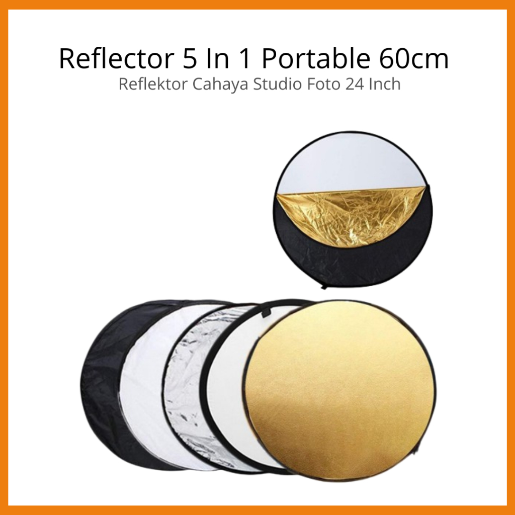 Jual Reflector 5 In 1 Portable 60cm - Reflektor Cahaya Studio Foto 24 ...