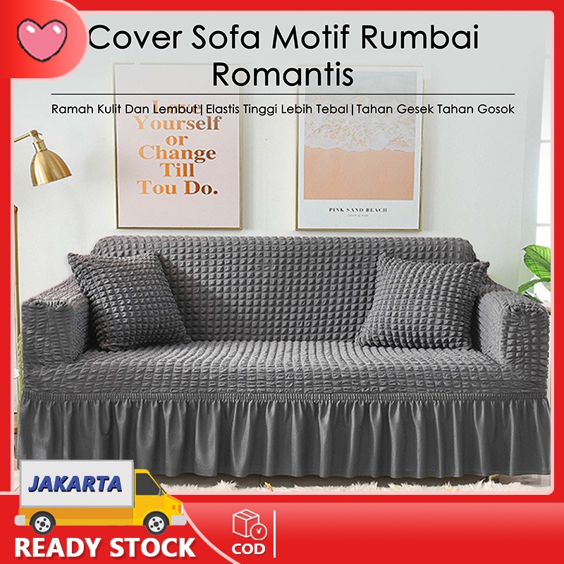 Jual Sarung Sofa Cover Sofa Elastic Sofa Cover With Skirt Stretch ... Jual Sarung Sofa Cover Sofa Elastic Sofa Cover With Skirt Stretch ...