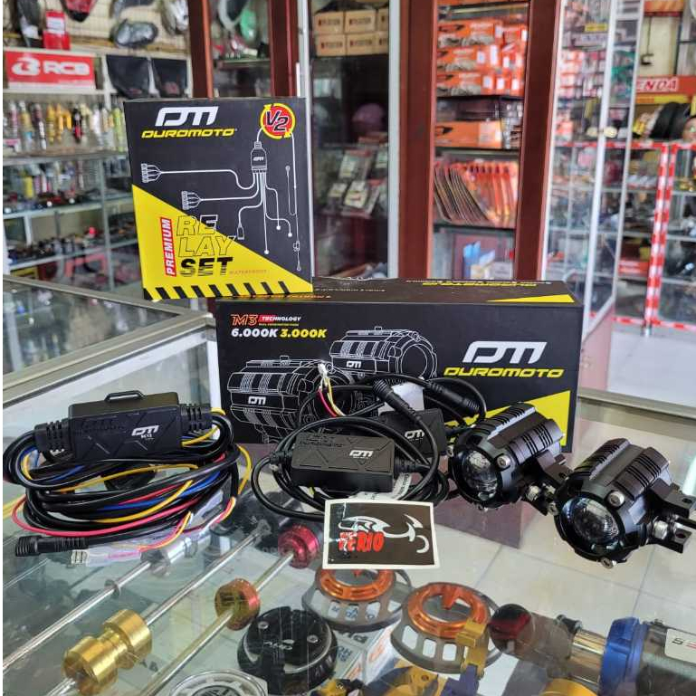 Jual Lampu DUROMOTO M3 50 watt Set Isi 2 dan Relay V2 Duromoto Original ...