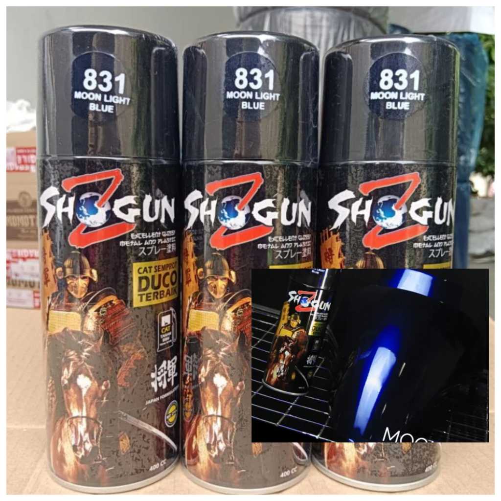 Jual pilok pilox cat semprot shogunz cat duco shogun moonlight blue 831 ...