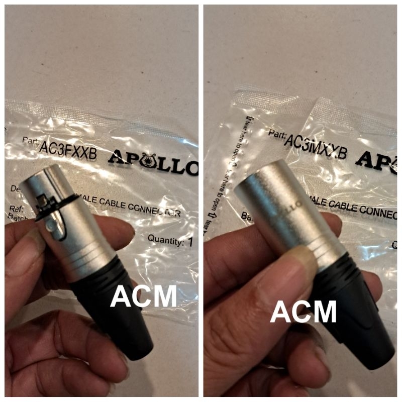 Jual JACK CANON APOLLO XLR 3 PIN AC3MXXB/AC3FXXB HARGA SEPASANG CANON ...