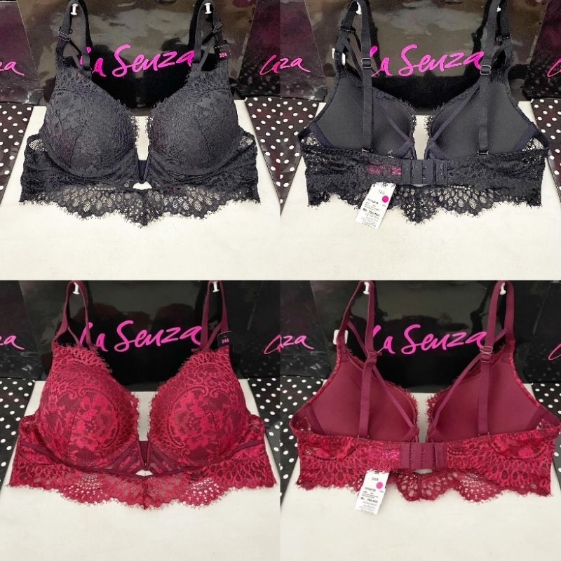 Jual La Senza Hello Sugar Bra Double Push Up Level 4 Deep Ruby 32A ...
