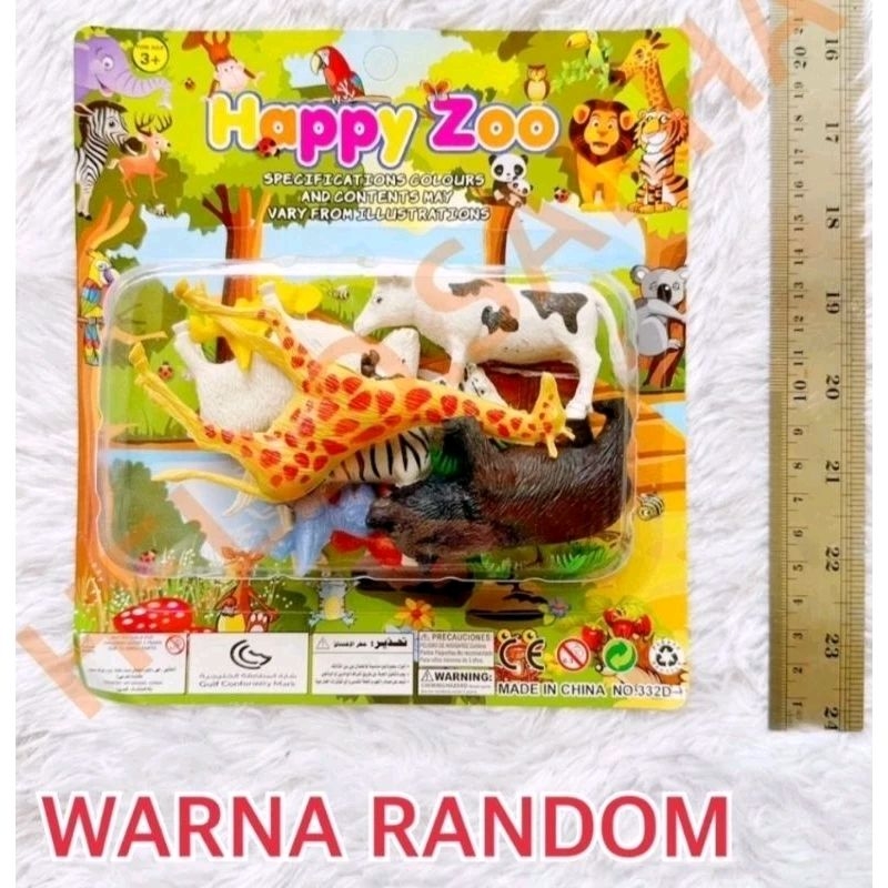 Jual Mainan hewan animal dinosaurus happy zoo binatang kaki empat ...