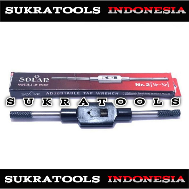 Jual Stang Gagang Hand tap Solar Nr.2 Adjustable Tap Wrench ( 1/8" - 1/4" ) | Shopee Indonesia