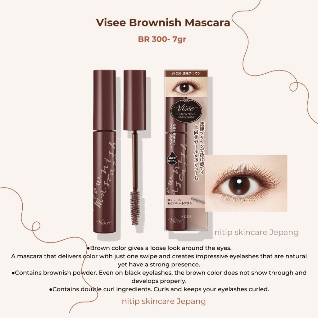Jual PO jepang -- Visee mascara lash longmania, volume mania, brownish mascara original visee ...