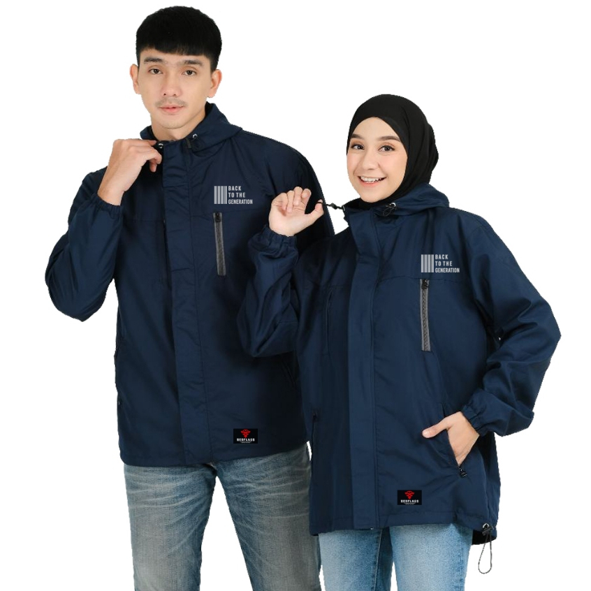 Jual Red Flags Jaket Parasut Casual Wanita Waterproof Bordir Taslan JN ...