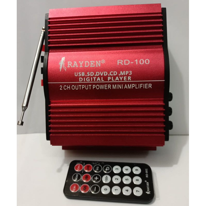 Jual rayden RD 100 digital player power amplifier USB, SD,MP3, radio ...