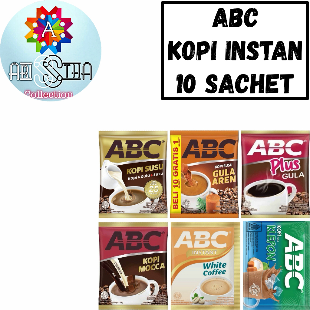 Jual Kopi ABC SUSU 10 x 31 Gram. Kopi Gula Susu. Kopi Instan. Kemasan Renceng | Shopee Indonesia