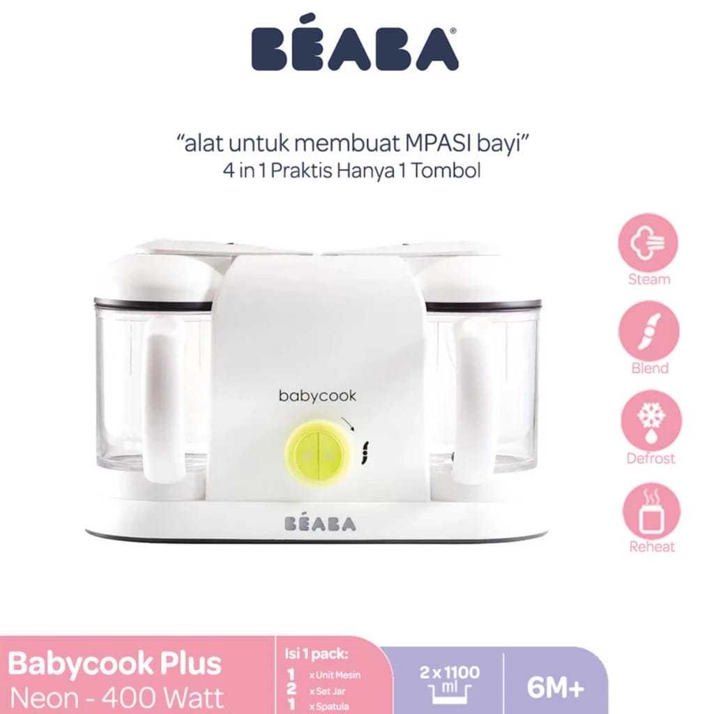Jual Beaba BabyCook DUO PLUS - Dark Grey (4 in 1) / Blender Bayi ...