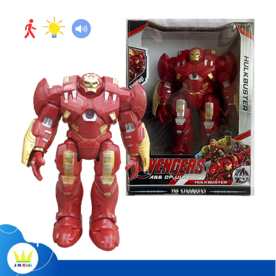 Jual Mainan Anak Robot Hulkbuster Iron Man Dengan Musik dan Berjalan ...
