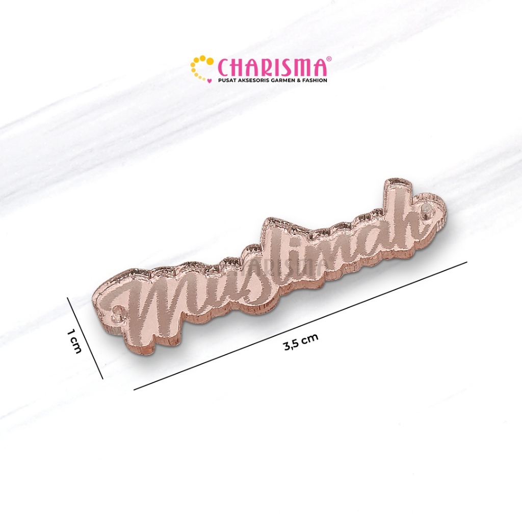 Jual Charisma Label Plat Acriylic & Label Akrilik Aksesoris (Bisa ...