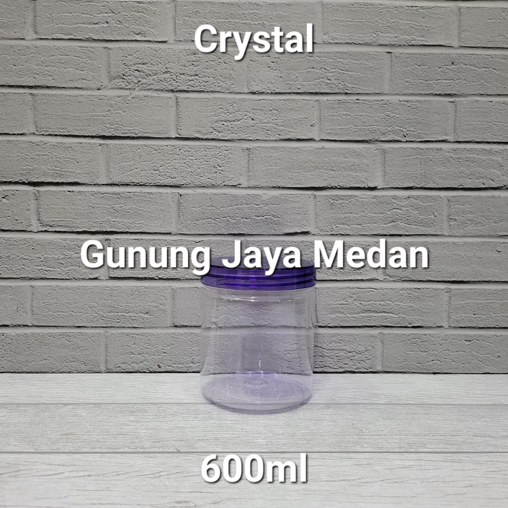 Jual Toples Jar Plastik PET Bening Tabung Segi & Crystal Food Grade ...