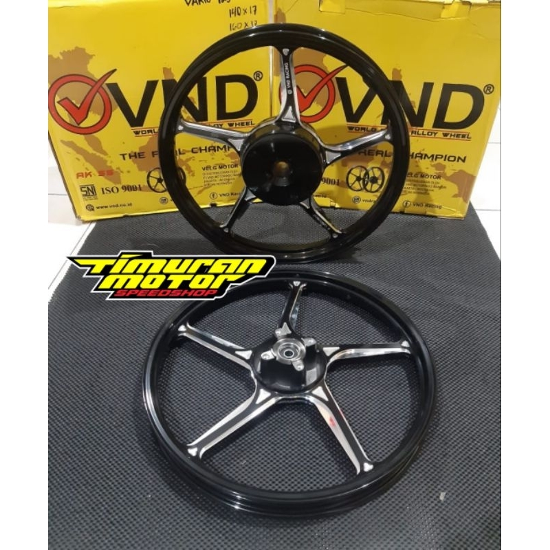 Jual VELG VND AK55 VARIO 125 - VARIO 150 140 160 R17 HITAM | Shopee Indonesia