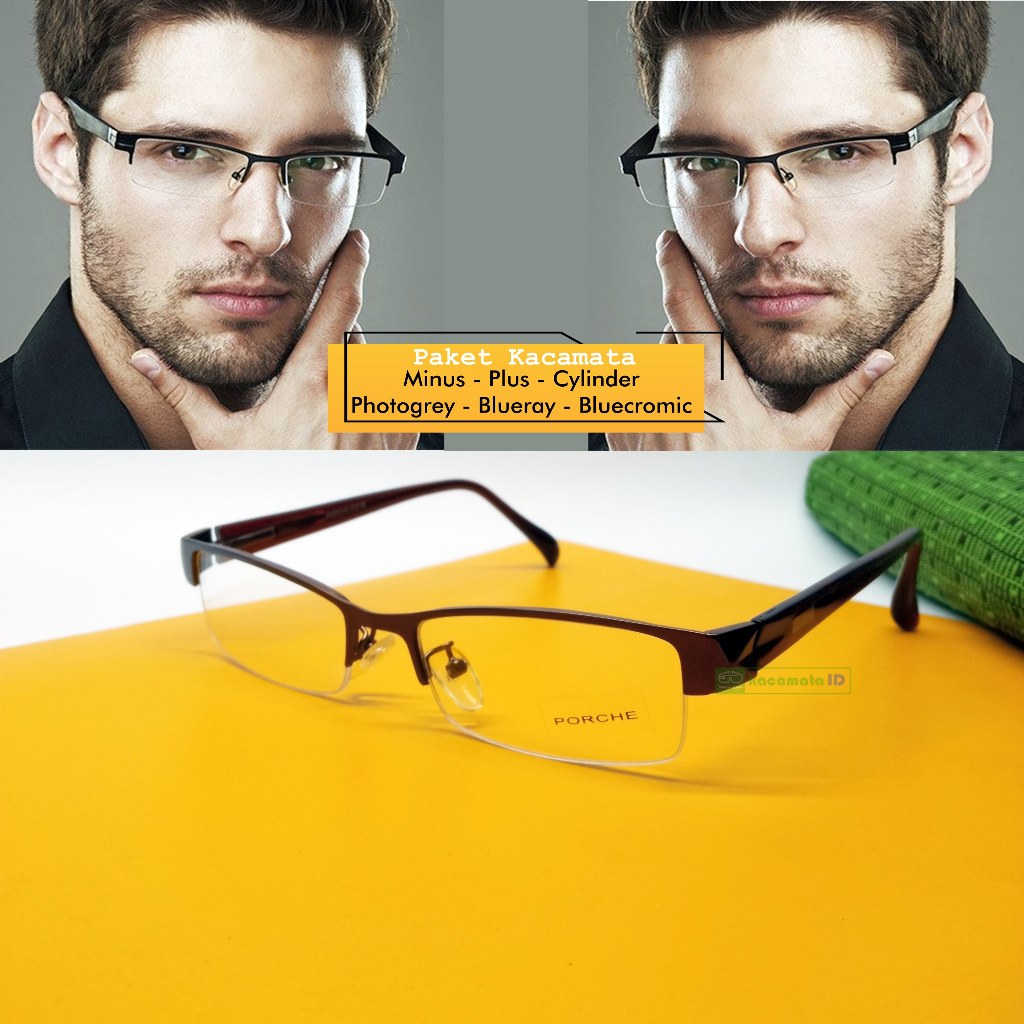 Jual kacamata optik original lensa normal minus dan silinder radiasi ...