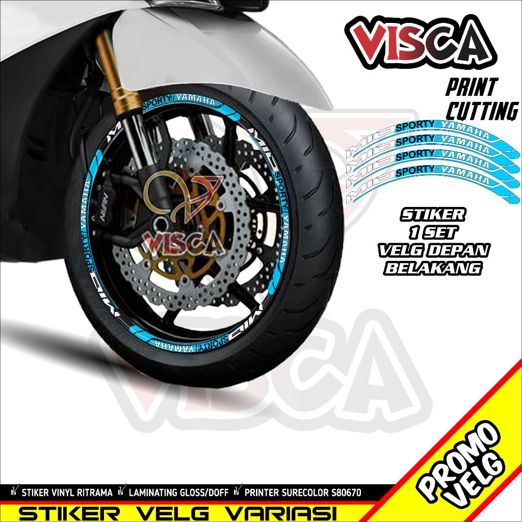 Jual Stiker Velg List Velg Motor Stiker Mio Sporty Variasi new II ...