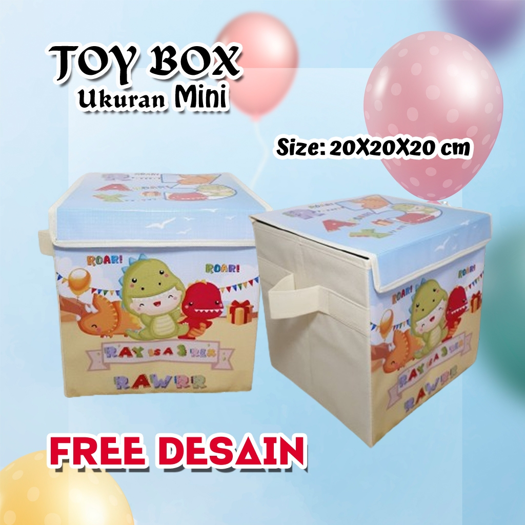 Jual Souvenir Ultah Toy Box Mini Custom Tutup Bergambar Terlaris ...