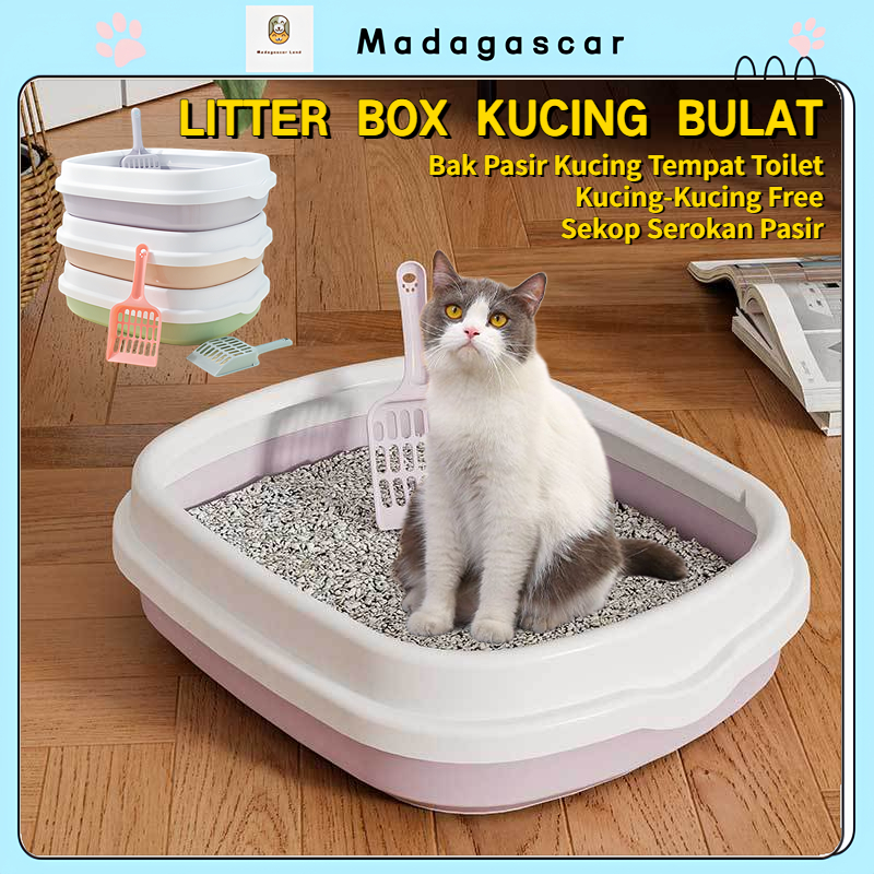 Jual [MADA] Toilet Kucing Berlapis Tebal Semi-Tertutup Anti Percikan ...