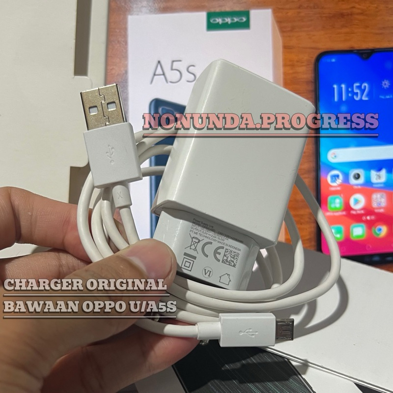 Jual CHARGER ORIGINAL OPPO A5S 10 WATT 2 AMPER MICRO USB CAS LANGSUNG ...
