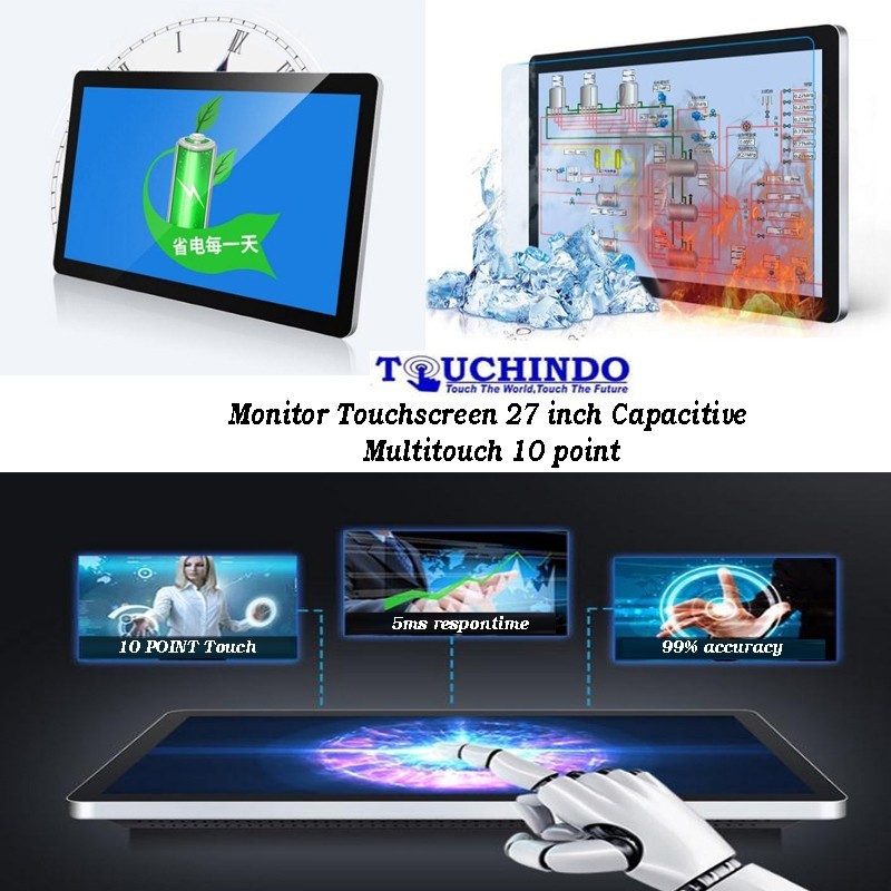 Jual Monitor Touchscreen 27 INCH Touchindo Capative Multitouch 10 Point ...