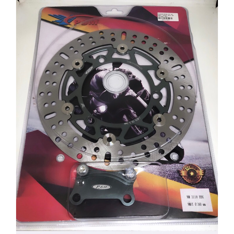 Jual Disc Brake Piringan Depan PSM cnc 260mm Nmax + Bracket Grey ...