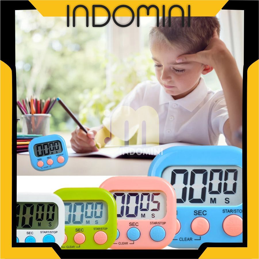 Jual INDOMINI Digital Kitchen Timer & Stopwatch Cute / Alarm Masak ...