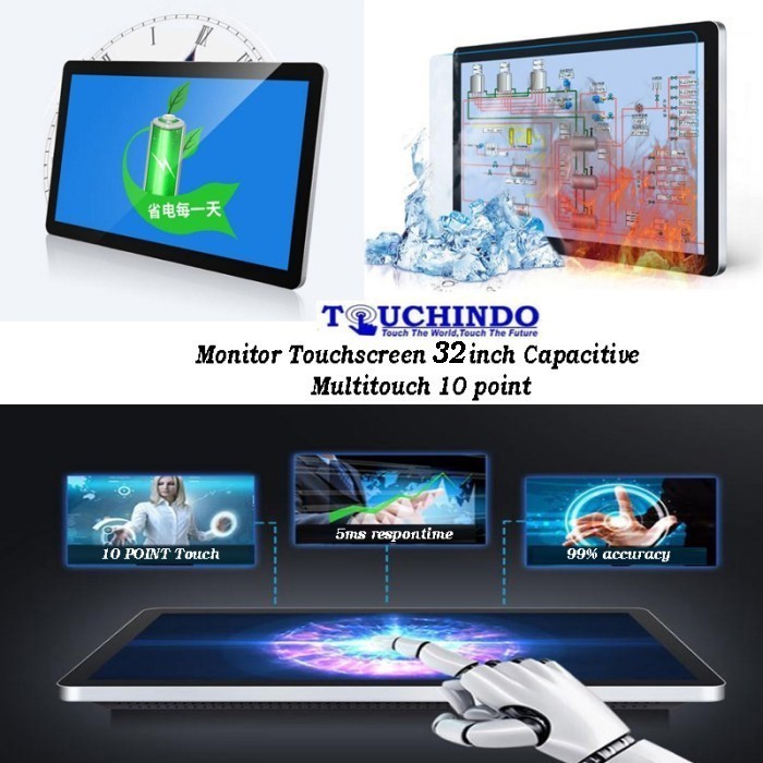 Jual Monitor Touchscreen 32 INCH Touchindo Multitouch 10 Point | Shopee ...