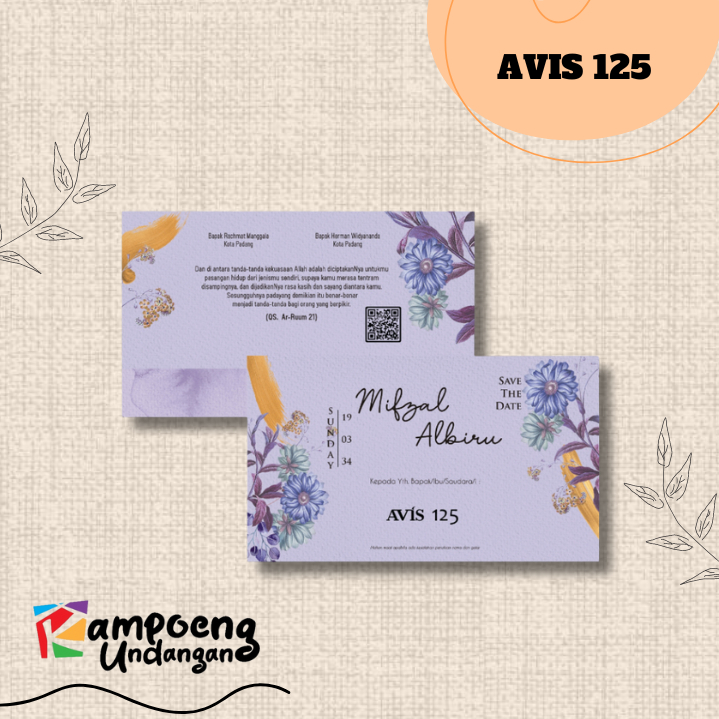 Jual Blangko Undangan atau Kertas Undangan Pernikahan merk AVIS 125 ...