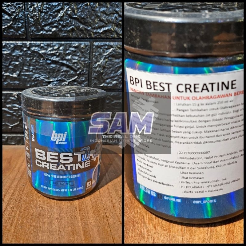 Jual Suplemen Fitness BPI Best Creatine 250 gram Monohydrate Malang ...