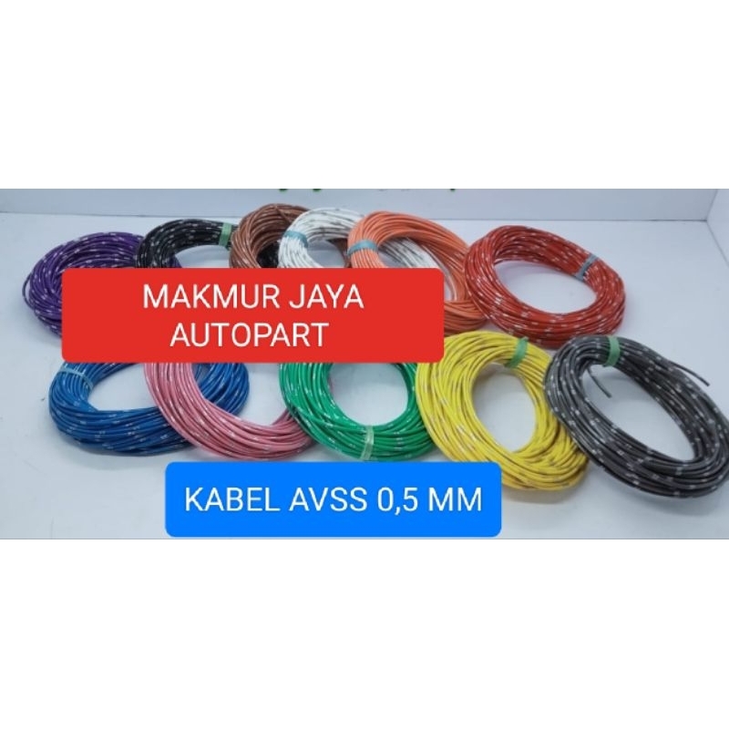 Jual KABEL AVSS OTOMOTIF KABEL BODY BINTIK 0,5 MM | Shopee Indonesia