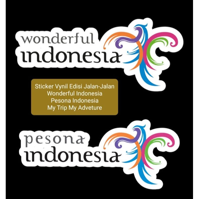 Jual Stiker Vynil (uk 12×6) Edisi Wisata Jalan-Jalan Wonderful ...