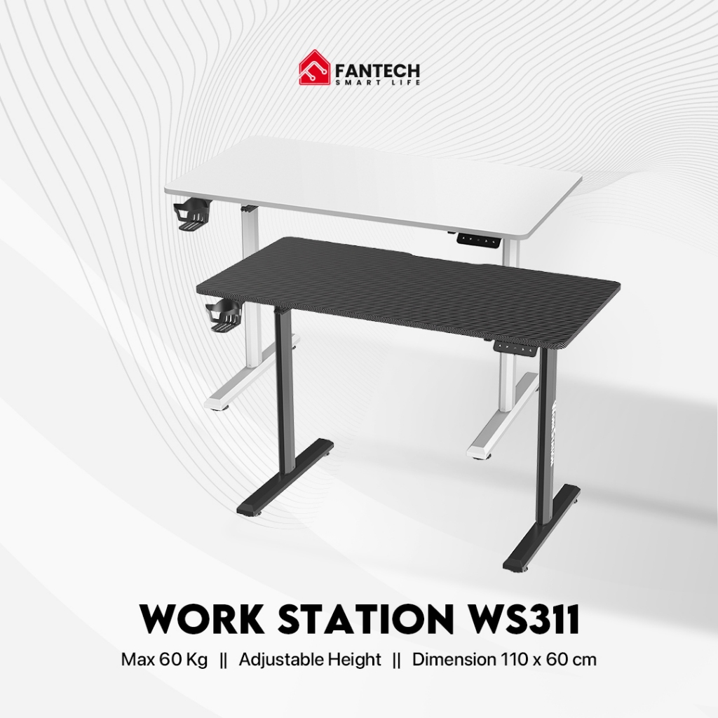Jual Fantech Meja Komputer Elektrik Adjustable Standing Desk Electric ...