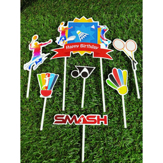 Jual Cake topper Badminton happy birthday | Shopee Indonesia