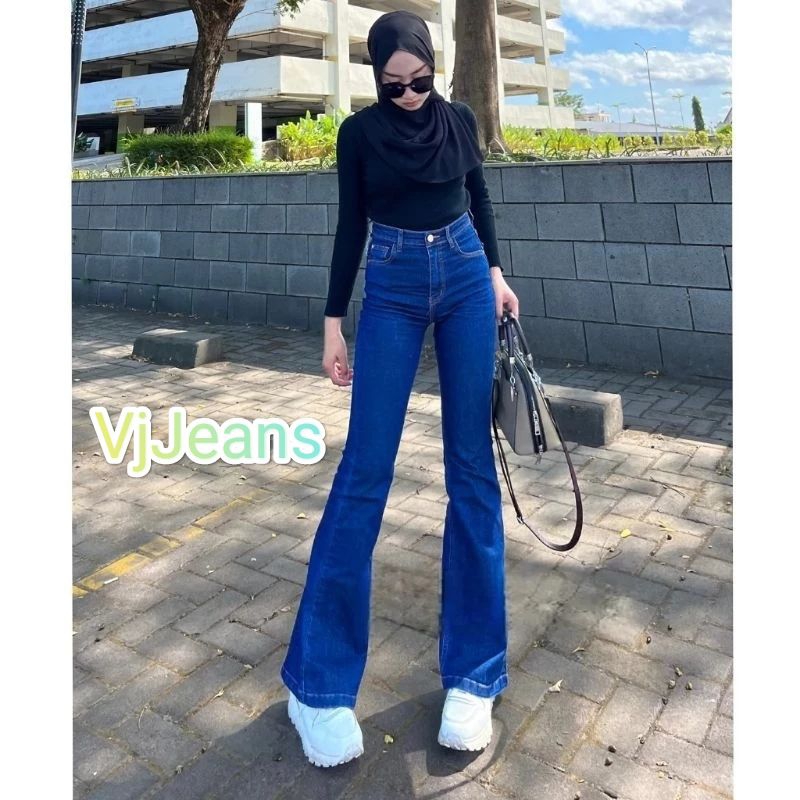 Jual Highwaist Jeans Cutbray Loose Vol. 2 | Shopee Indonesia