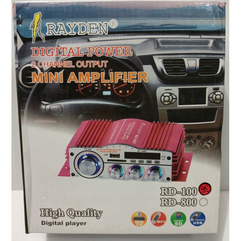 Jual rayden RD- 100 power mini 2 chenel radio, USB, SD card MP3 ...