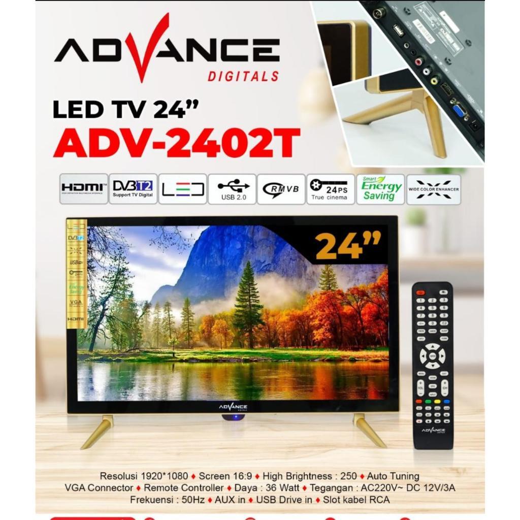 Jual (FREE PACKING KAYU) TV Digital / TV LED Digital Advance ADV-2402T / ADV-2401T 24Inch / TV ...