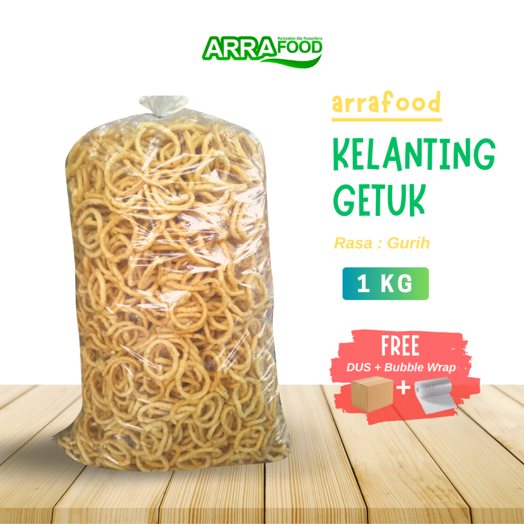 Jual [1 KG] Kelanting Getuk Lanting padet Singkong Rasa tumbar asli ...