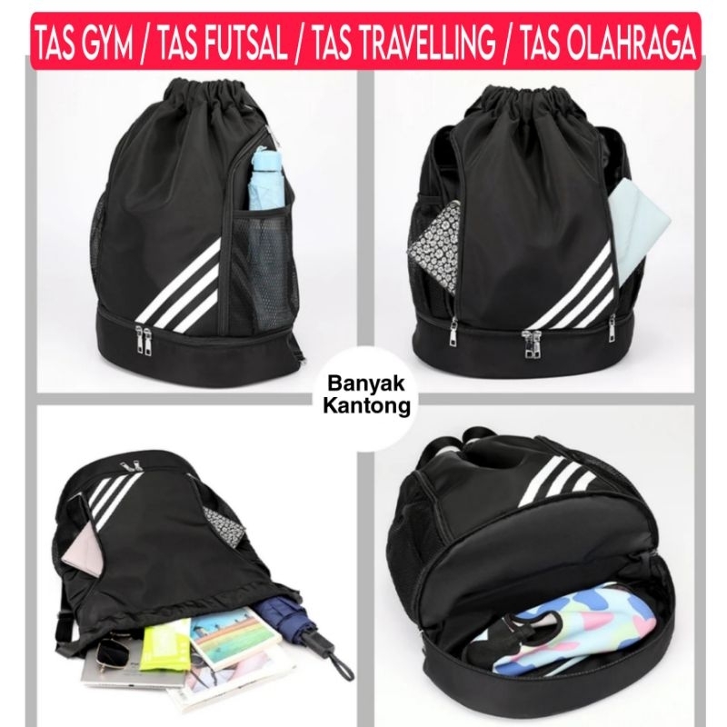 Jual Tas Gym Tas Travelling Waterproof Anti Air Tas Sekolah Ransel ...