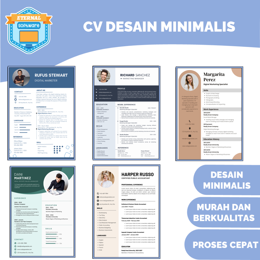 Jual Jasa Pembuatan CV | Kerja Jasa Desain CV | Jasa CV | Curicululm Vitae | Surat Lamaran Kerja ...