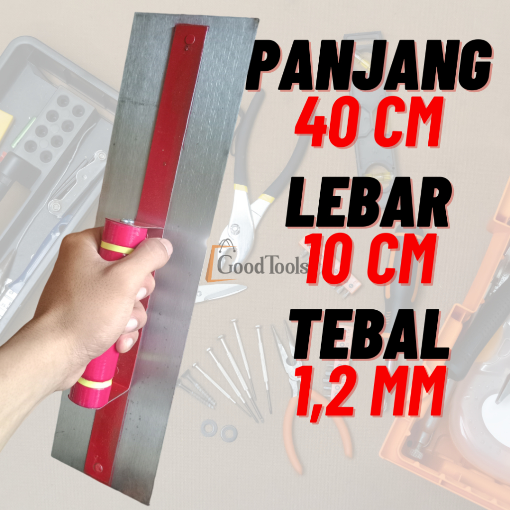 Jual RASKAM ROSKAM 40cm BESI BAJA POLOS / GERIGI PERATA ACIAN ...